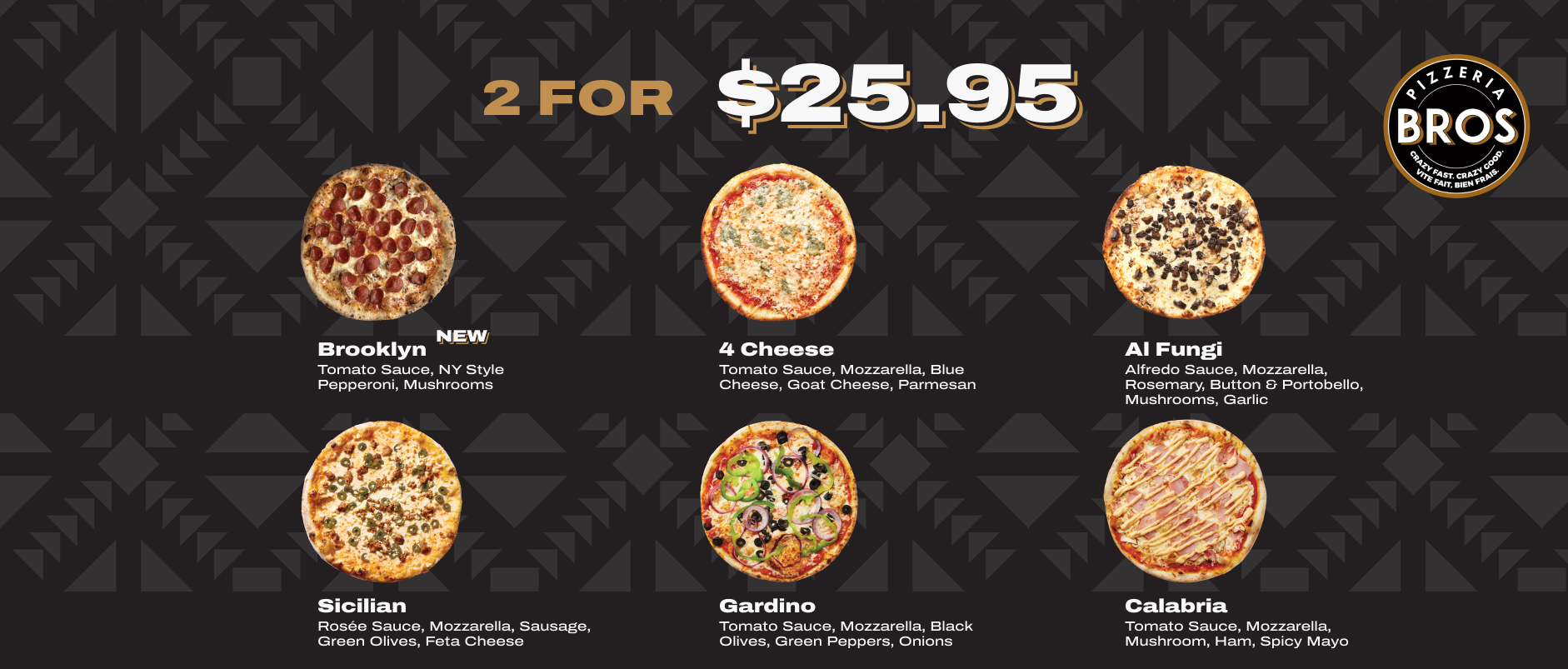 Pizzeria Bros | Gourmet Pizza Near Me – Ready in 90 Seconds ...